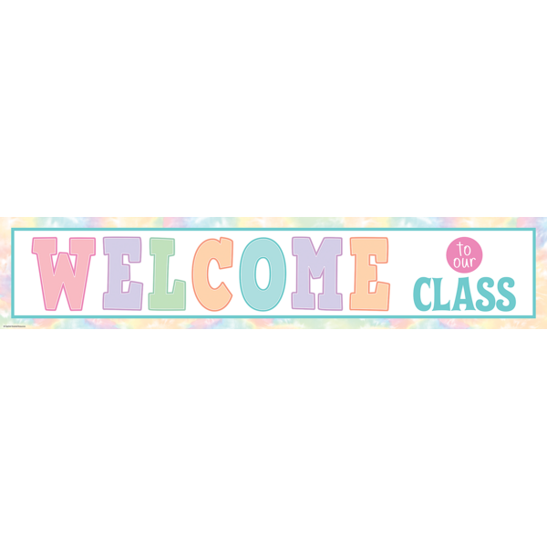 Pastel Pop Welcome to Our Class Banner - TCR8445 | Teacher Created ...