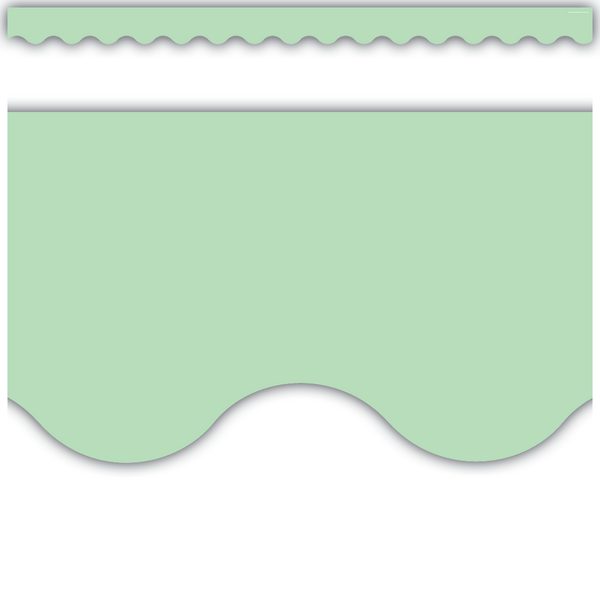 Mint Green Scalloped Border Trim - TCR8870 | Teacher Created Resources