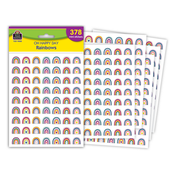 Oh Happy Day Rainbows Mini Stickers - TCR9055 | Teacher Created Resources