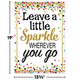 Leave a Little Sparkle Wherever You Go Positive Poster - TCR7422 ...