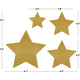Gold Shimmer Stars Accents - Assorted Sizes - TCR8868 | Teacher Created ...