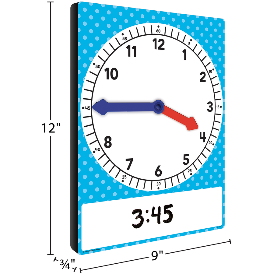 Magnetic Foam Geared Clock - Large - TCR20710 | Teacher Created Resources