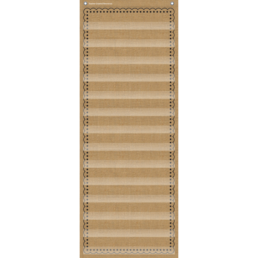 Burlap 14 Pocket Chart - TCR20838 | Teacher Created Resources