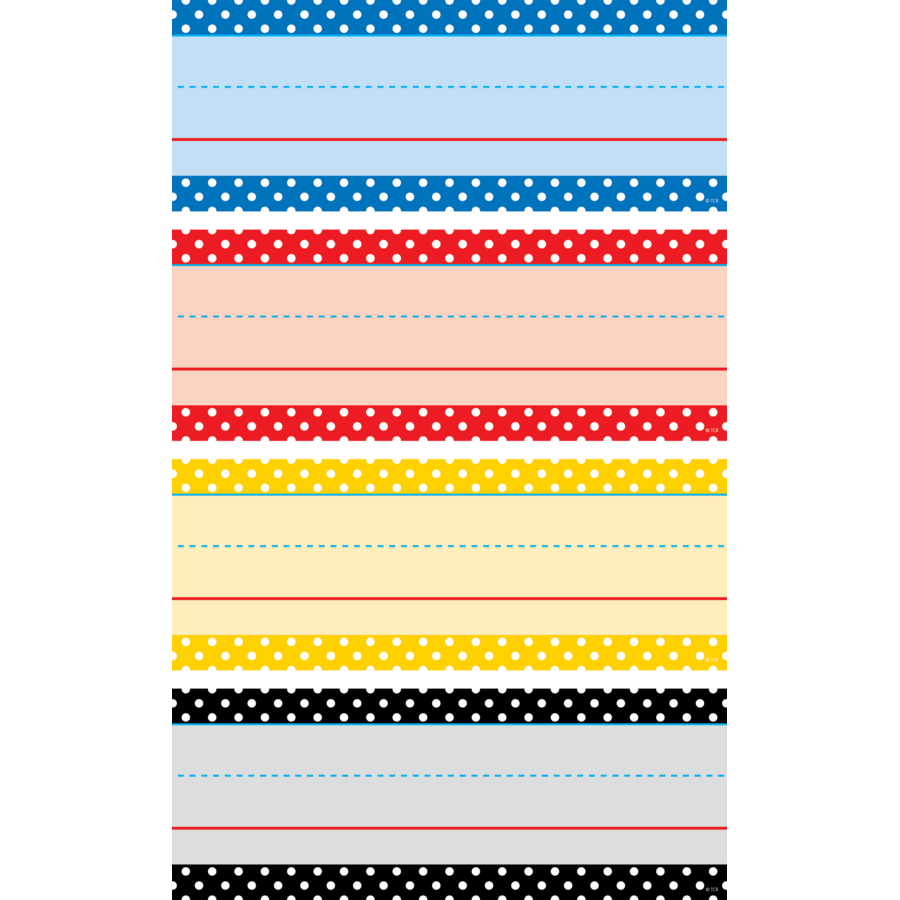 Classic Colors Polka Dots Word Strips - TCR20866 | Teacher Created ...