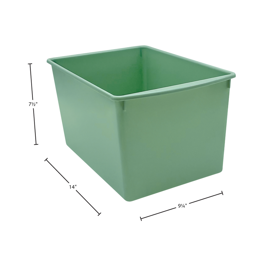 Eucalyptus Green Plastic Multi-Purpose Bin - TCR20959 | Teacher Created ...