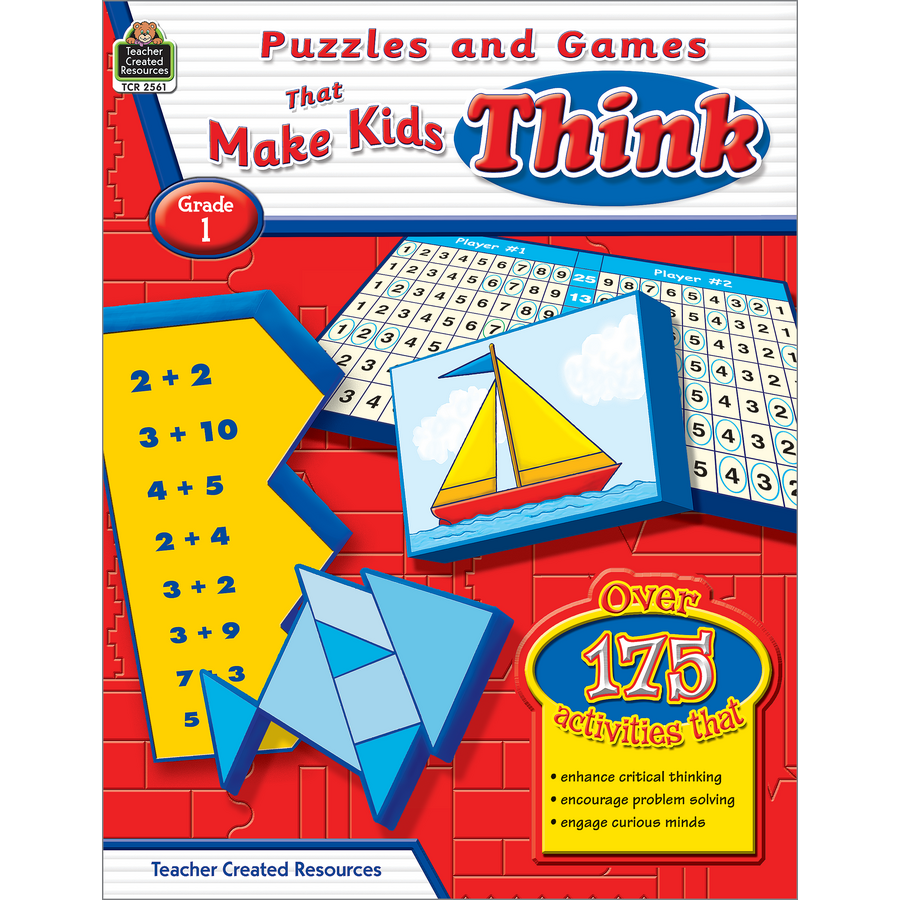 Puzzles and Games that Make Kids Think Grade 1 - TCR2561 | Teacher ...