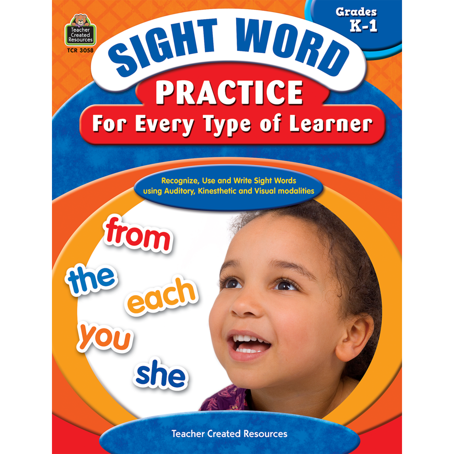 Sight Word Practice for Every Type of Learner Grade K-1 - TCR3058 ...