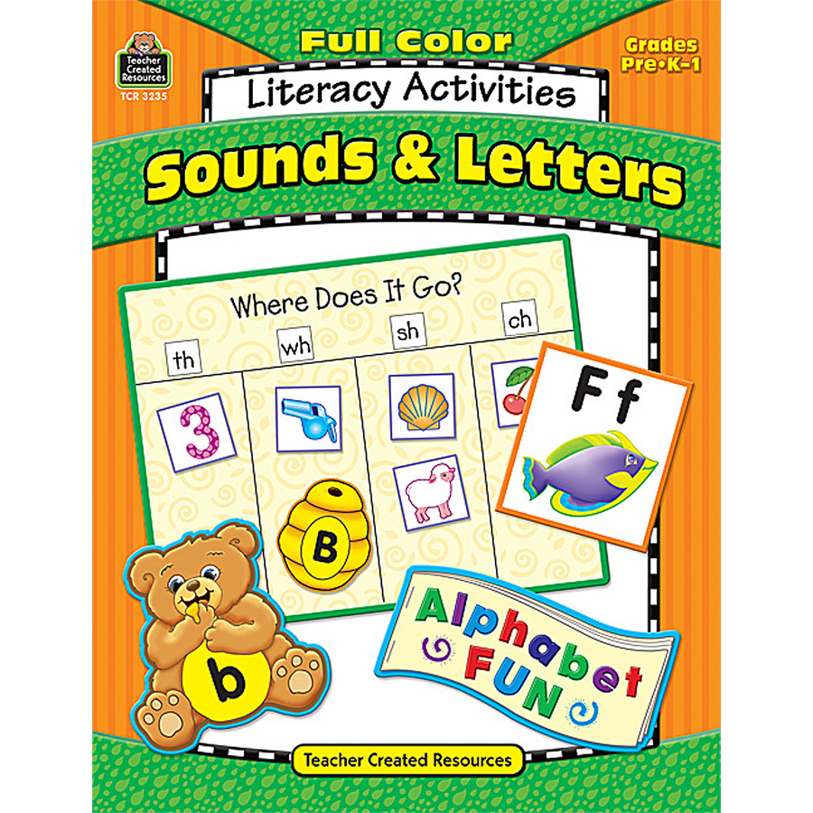 Full-Color Literacy Activities: Sounds & Letters - TCR3235 | Teacher ...