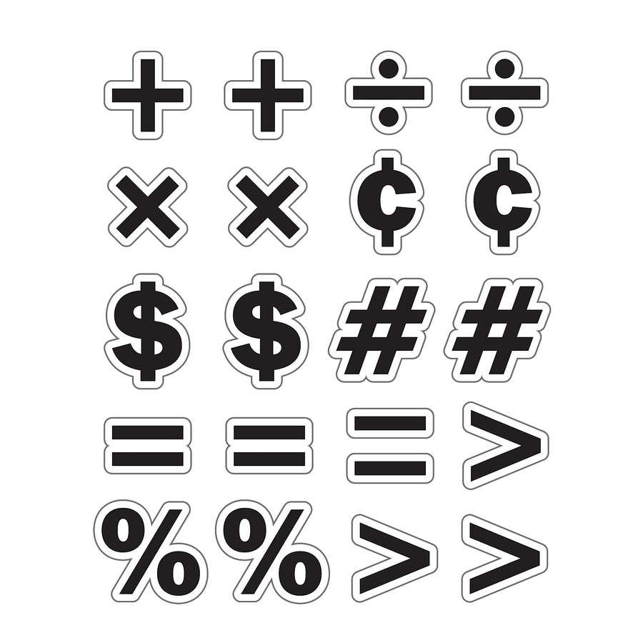 Black Numbers Stickers - TCR3558 | Teacher Created Resources