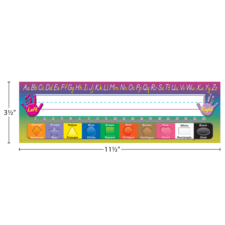 Modern Printing Flat Name Plates - TCR4307 | Teacher Created Resources