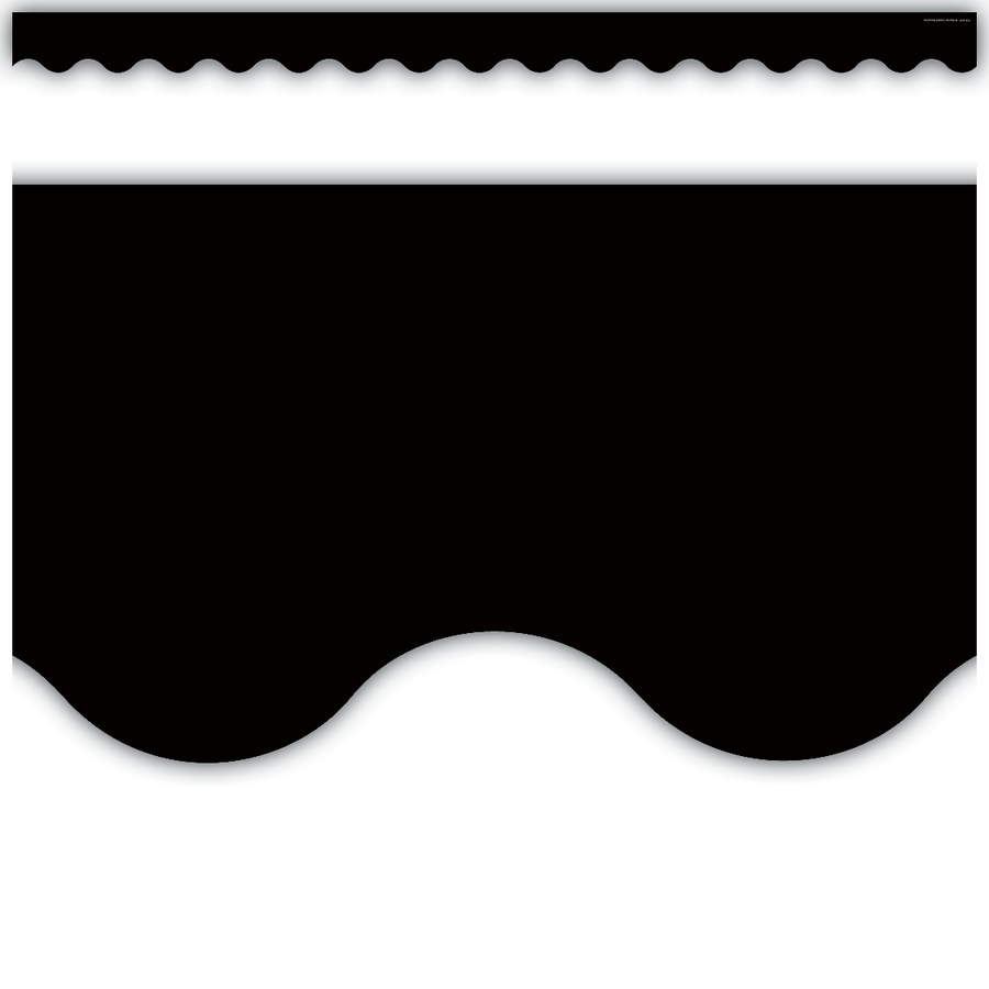 Black Scalloped Border Trim - TCR4397 | Teacher Created Resources