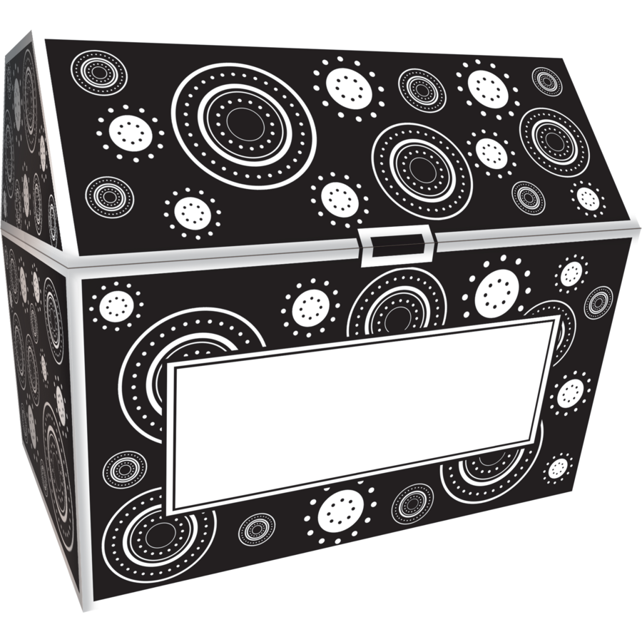 Black & White Crazy Circles Chest - TCR5088 | Teacher Created Resources