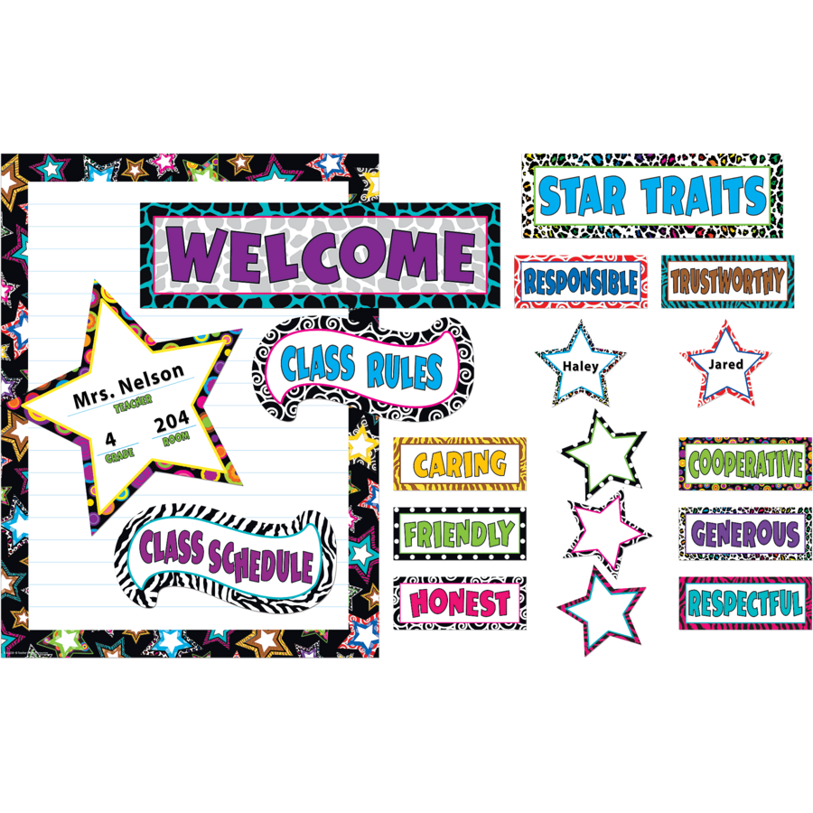 Fancy Stars Bulletin Board Display Set - TCR5220 | Teacher Created ...