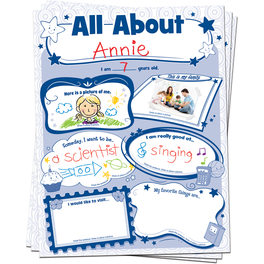 All About Me Poster Pack - TCR5222 | Teacher Created Resources