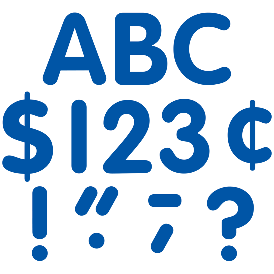 Blue Classic 4" Letters Uppercase Pack - TCR5377 | Teacher Created ...