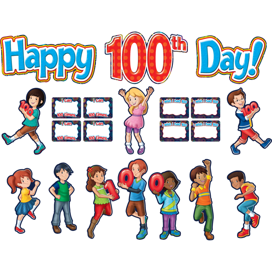 Fireworks Happy 100th Day Bulletin Board Display Set - TCR5519 ...