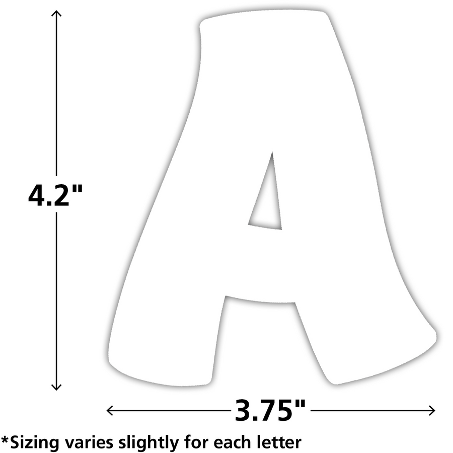 White Funtastic 4" Letters Combo Pack - TCR5819 | Teacher Created Resources