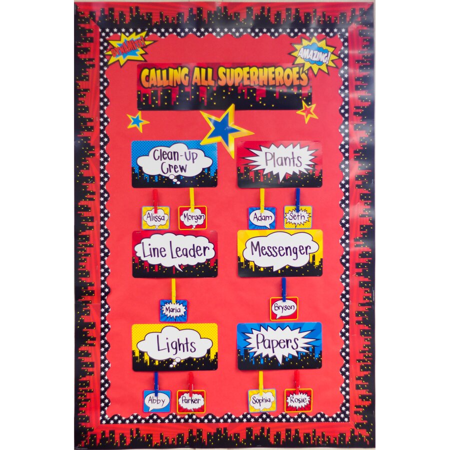 Calling All Superheroes Mini Bulletin Board - TCR5825 | Teacher Created ...