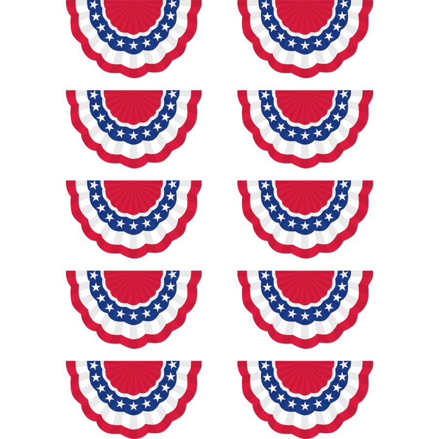 Patriotic Bunting Accents - TCR5895 | Teacher Created Resources