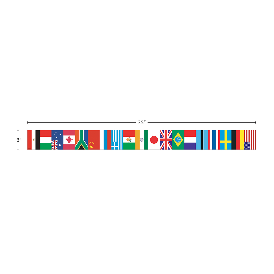 International Flags Straight Border Trim - TCR60595 | Teacher Created ...
