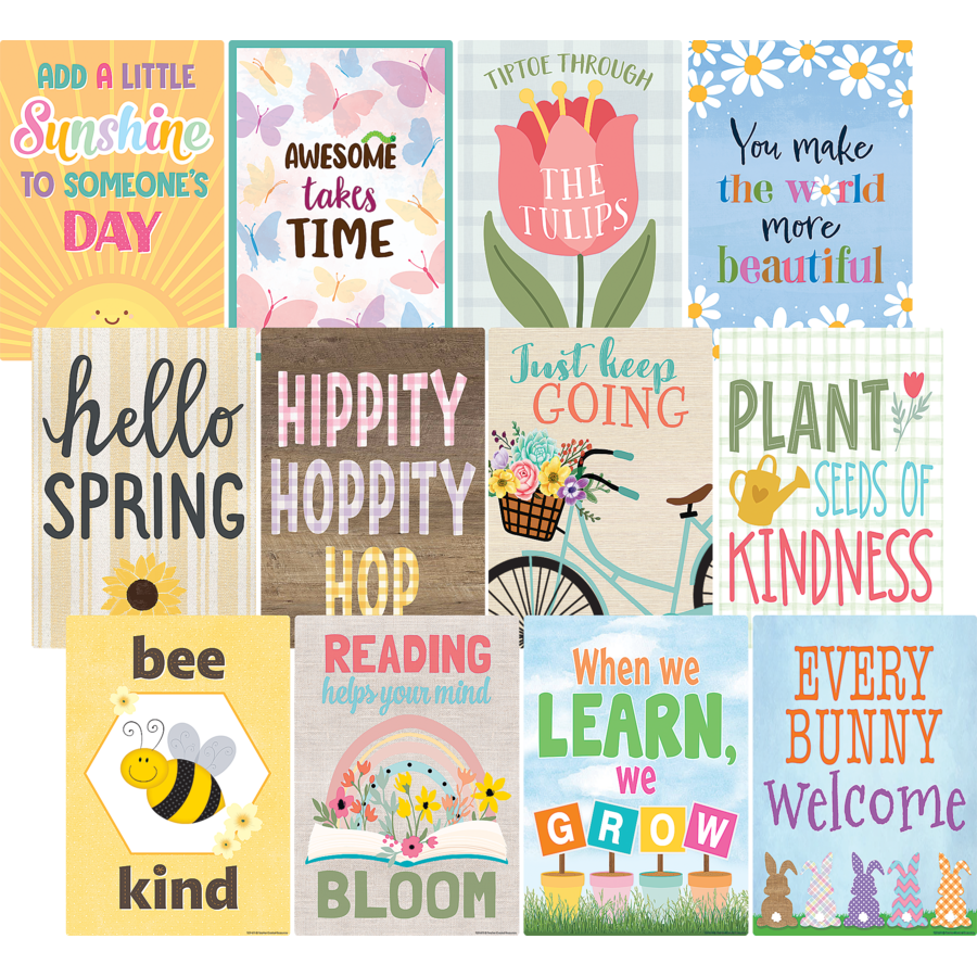 Spring Small Poster Pack - TCR6111 | Teacher Created Resources