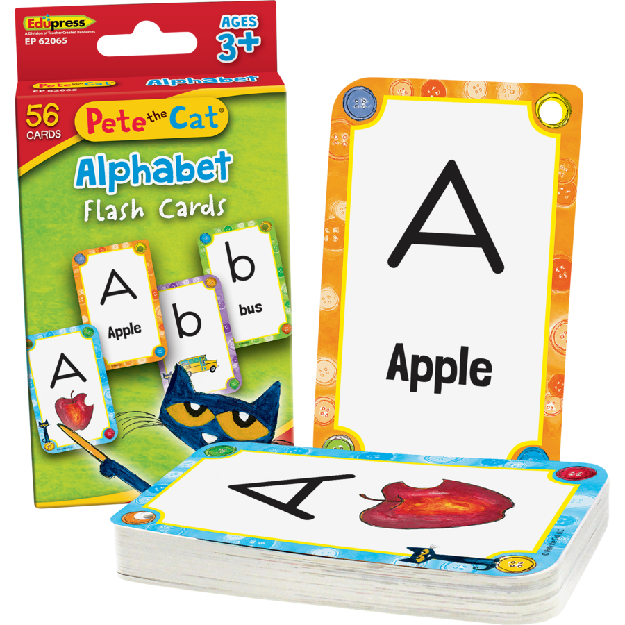 Pete the Cat® Alphabet Flash Cards - TCR62065 | Teacher Created Resources