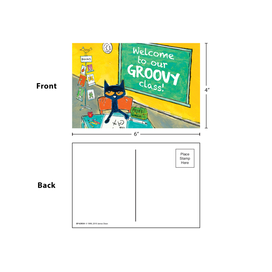 Pete the Cat Welcome To Our Groovy Class Postcards - TCR63934 | Teacher ...
