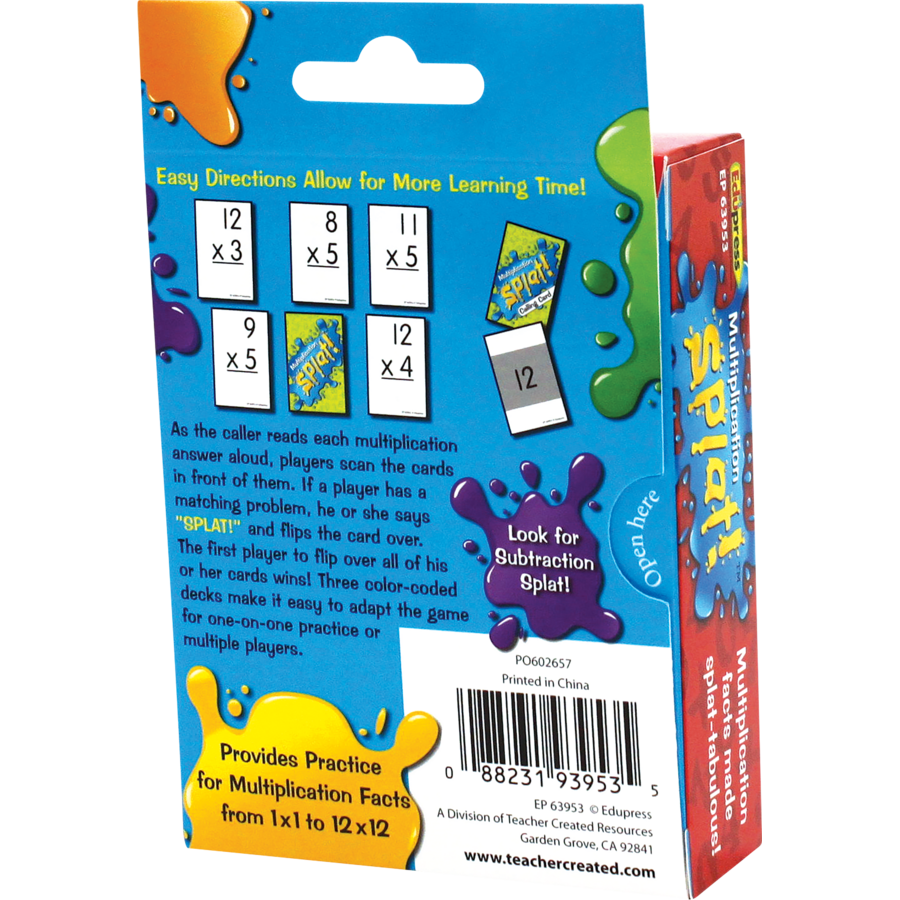 Math Splat Game: Multiplication - TCR63953 | Teacher Created Resources