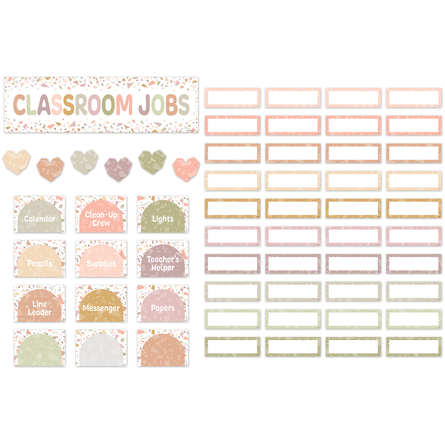 Terrazzo Tones Classroom Jobs Mini Bulletin Board - TCR7209 | Teacher ... Terrazzo Tones Classroom Jobs Mini Bulletin Board - TCR7209 | Teacher ...