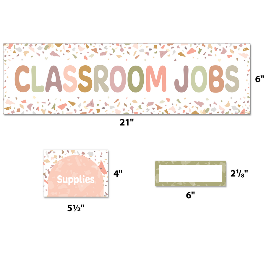Terrazzo Tones Classroom Jobs Mini Bulletin Board - TCR7209 | Teacher ... Terrazzo Tones Classroom Jobs Mini Bulletin Board - TCR7209 | Teacher ...