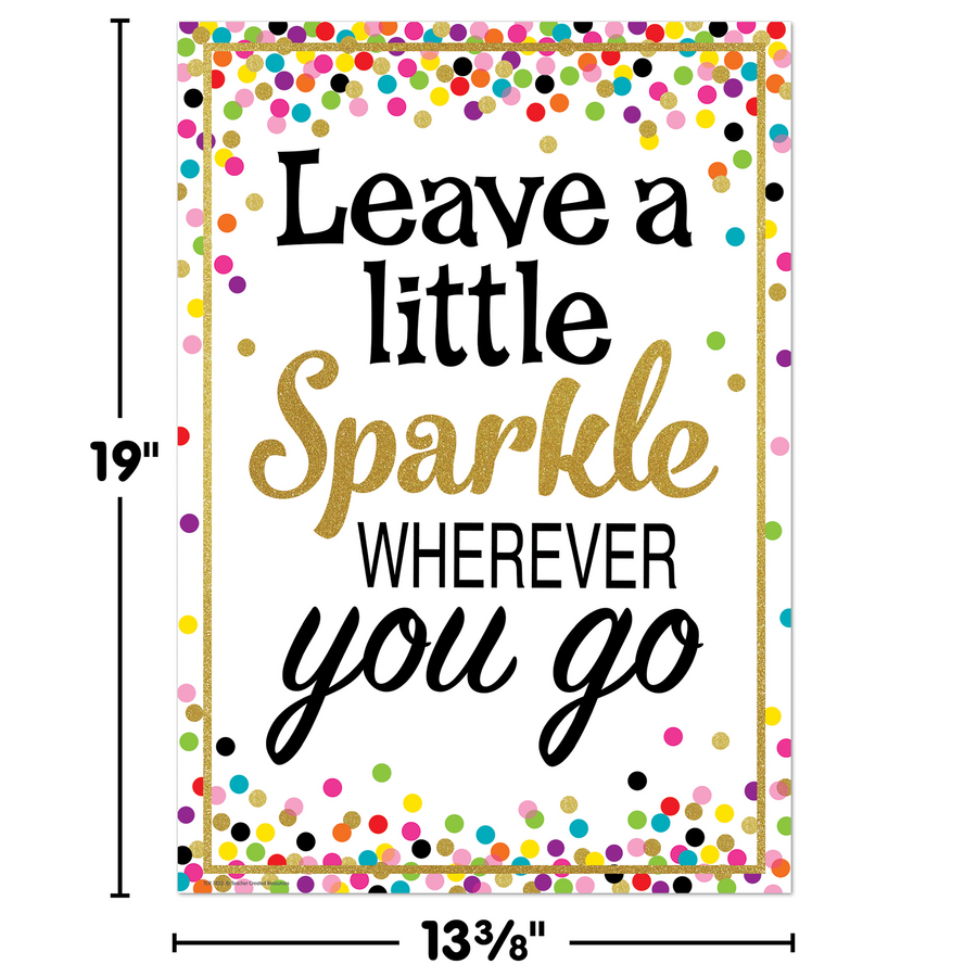 Leave a Little Sparkle Wherever You Go Positive Poster - TCR7422 ...