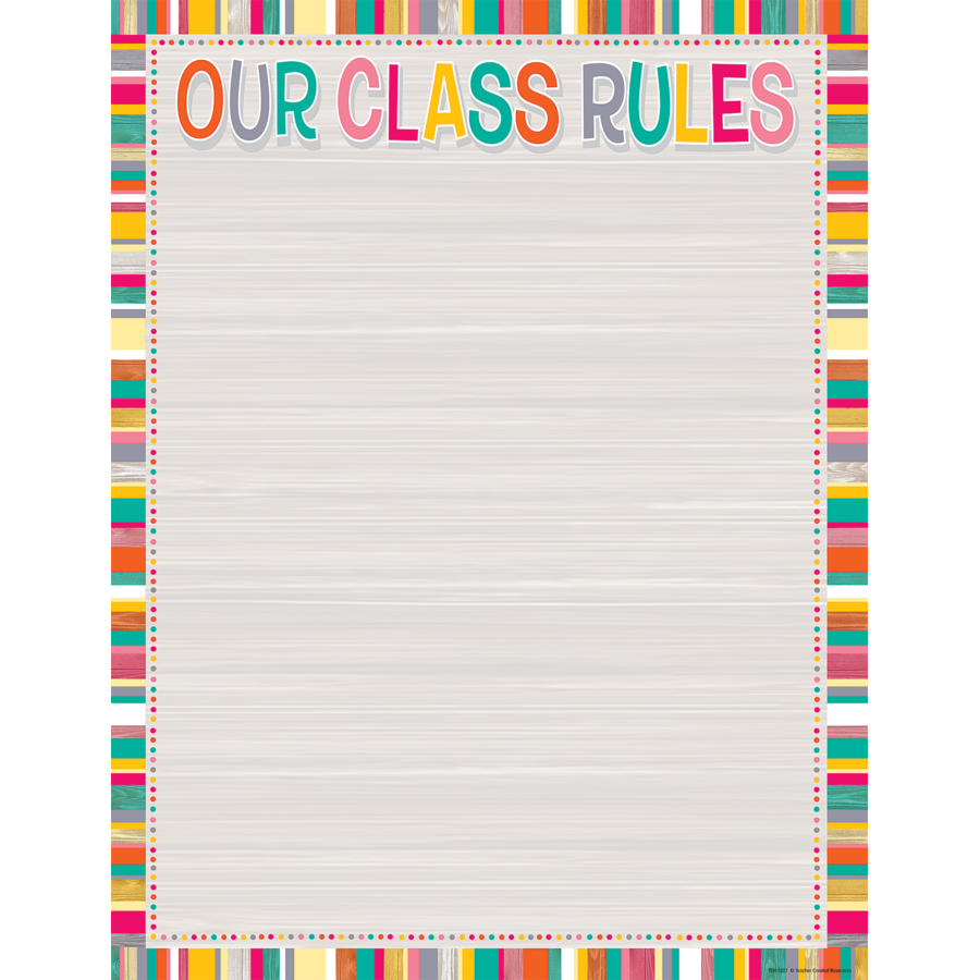 Tropical Punch Our Class Rules Chart - TCR7527 | Teacher Created Resources