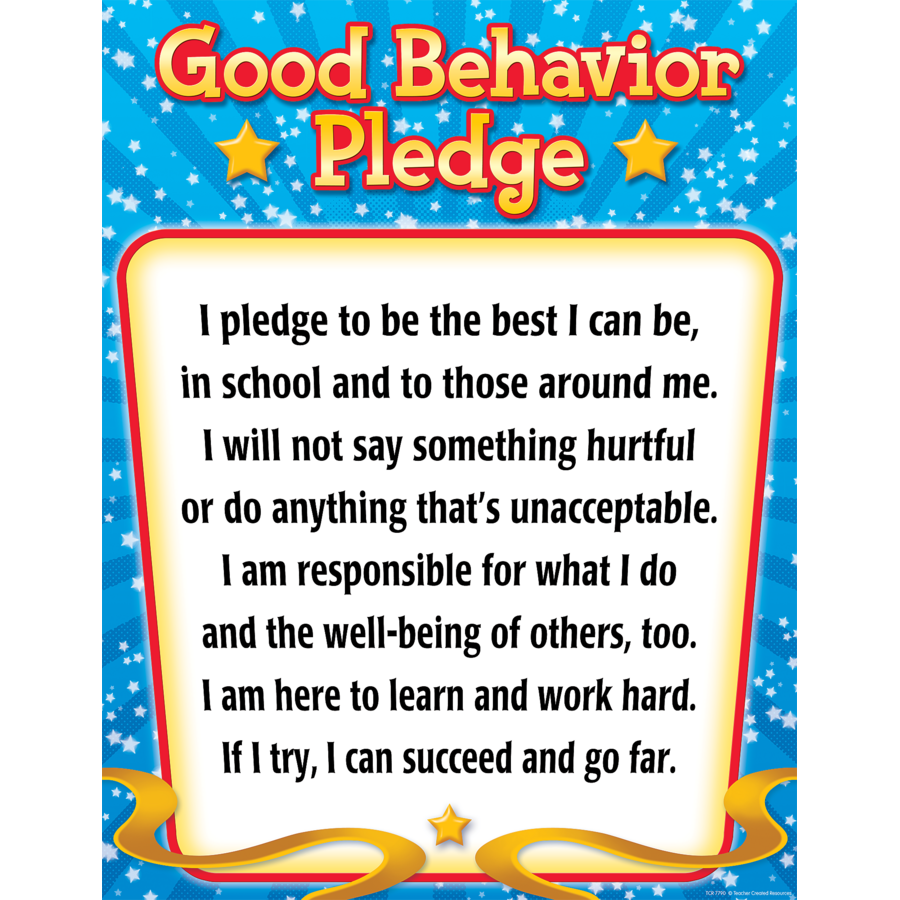 Good Behavior Pledge Chart - TCR7790 | Teacher Created Resources
