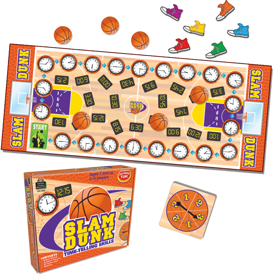 Slam Dunk: Time-Telling Skills Game - TCR7820 | Teacher Created Resources