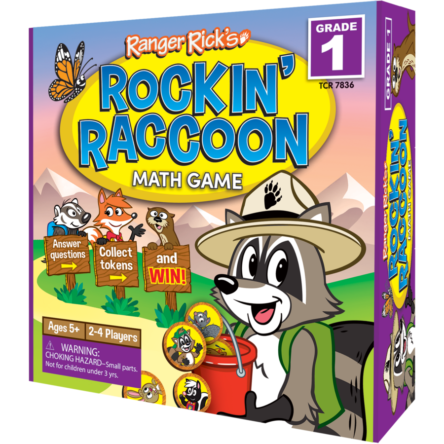 Ranger Rick Rockin' Raccoon Math Game Grade 1 - TCR7836 | Teacher ...