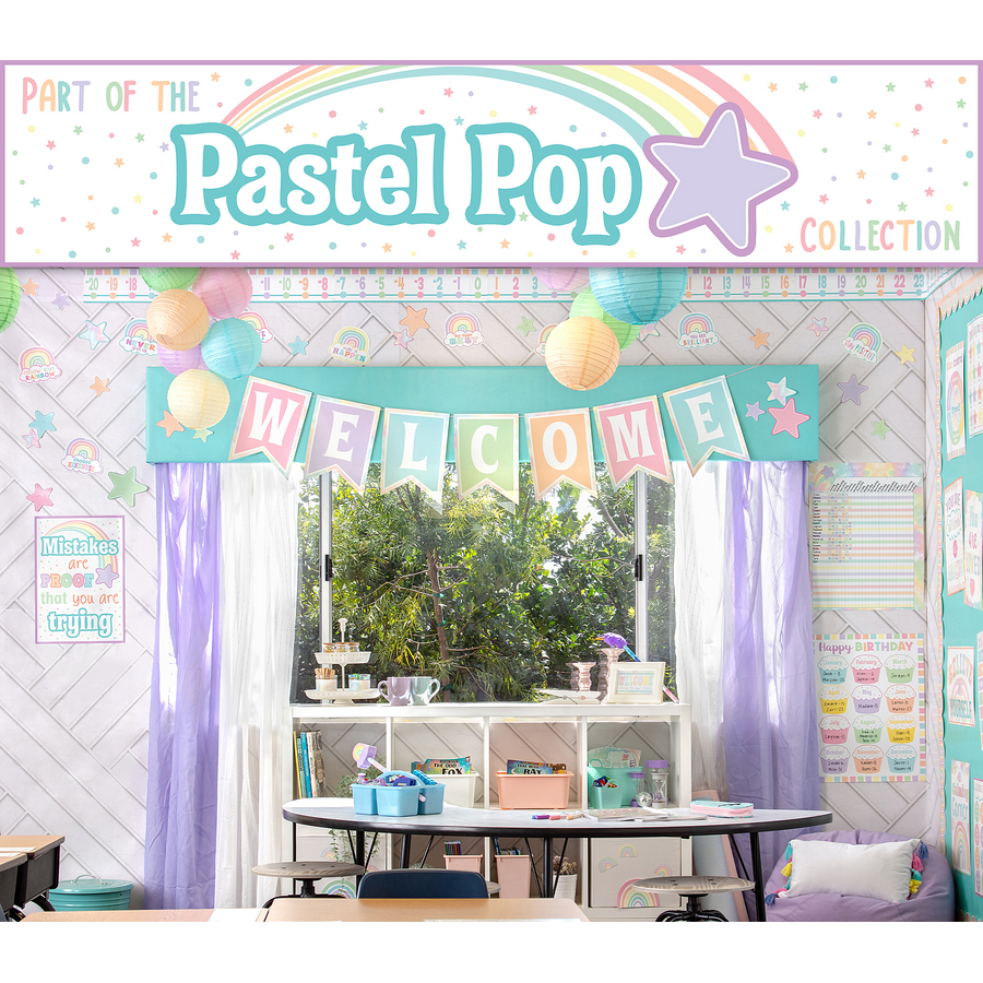 Pastel Pop Welcome To Our Class Banner Tcr8445 Teacher Created Resources