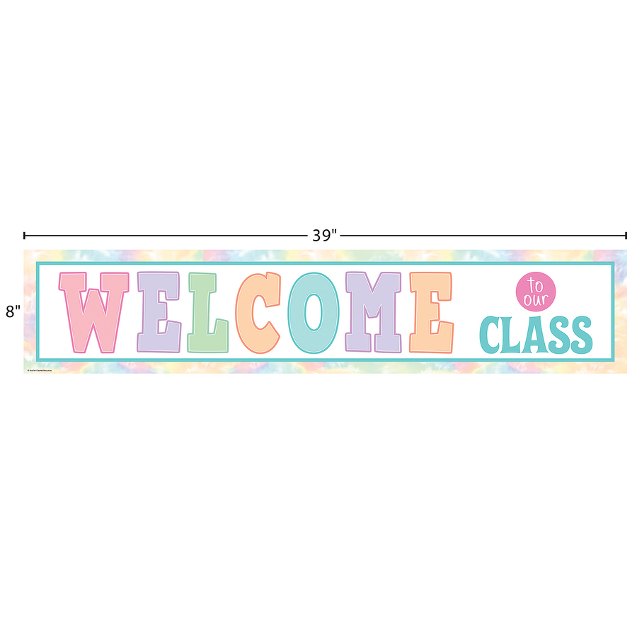 Pastel Pop Welcome to Our Class Banner - TCR8445 | Teacher Created ...