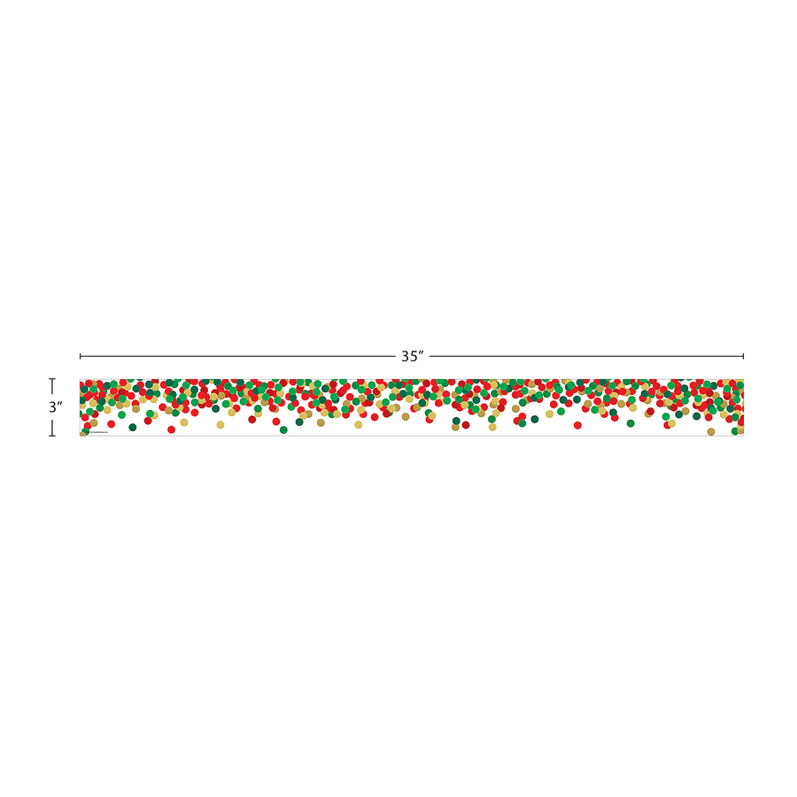 Confetti Christmas Straight Border Trim - TCR8460 | Teacher Created ...