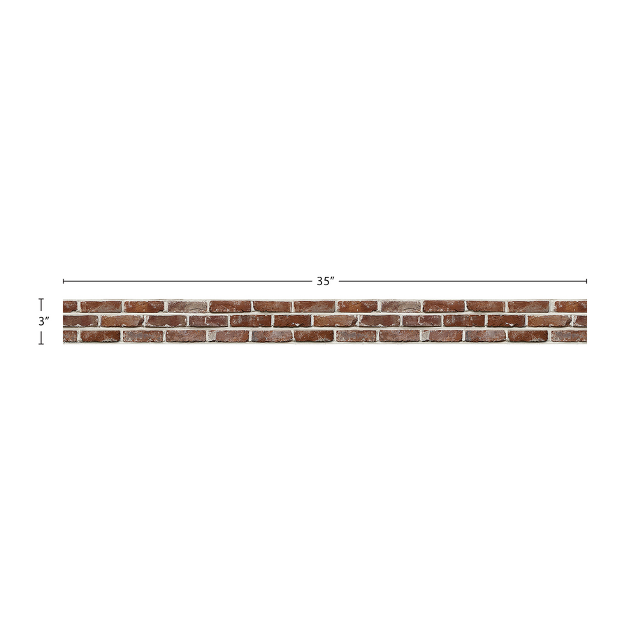 Red Brick Straight Border Trim - TCR8468 | Teacher Created Resources