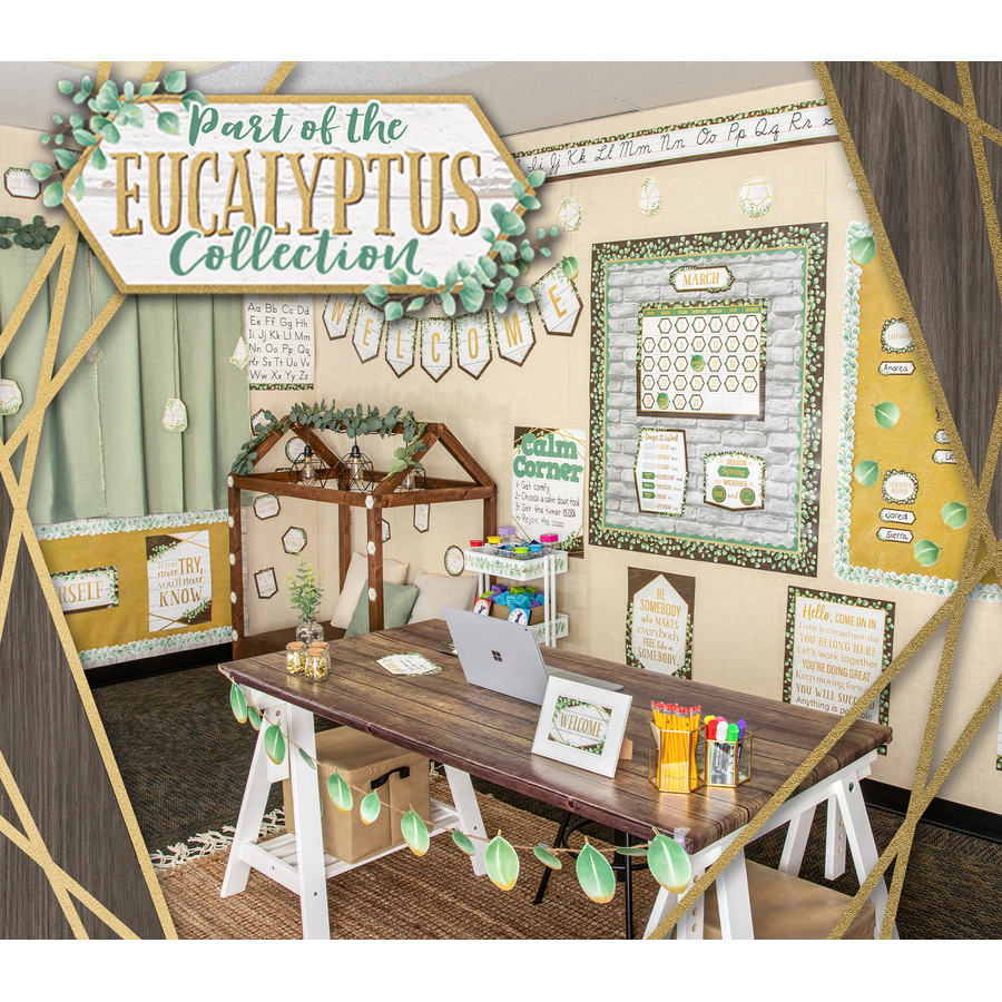 Eucalyptus Happy Birthday Bulletin Board - TCR8473 | Teacher Created ...