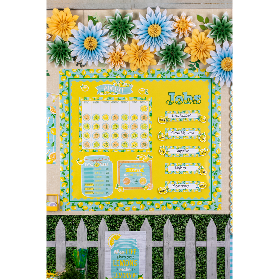 Lemon Zest Calendar Bulletin Board - TCR8479 | Teacher Created Resources