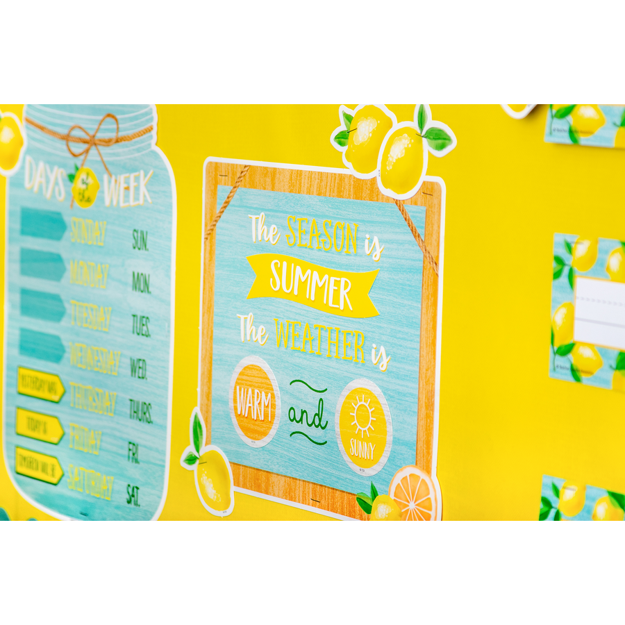 Lemon Zest Calendar Bulletin Board - TCR8479 | Teacher Created Resources