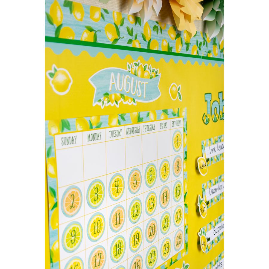 Lemon Zest Calendar Bulletin Board - TCR8479 | Teacher Created Resources