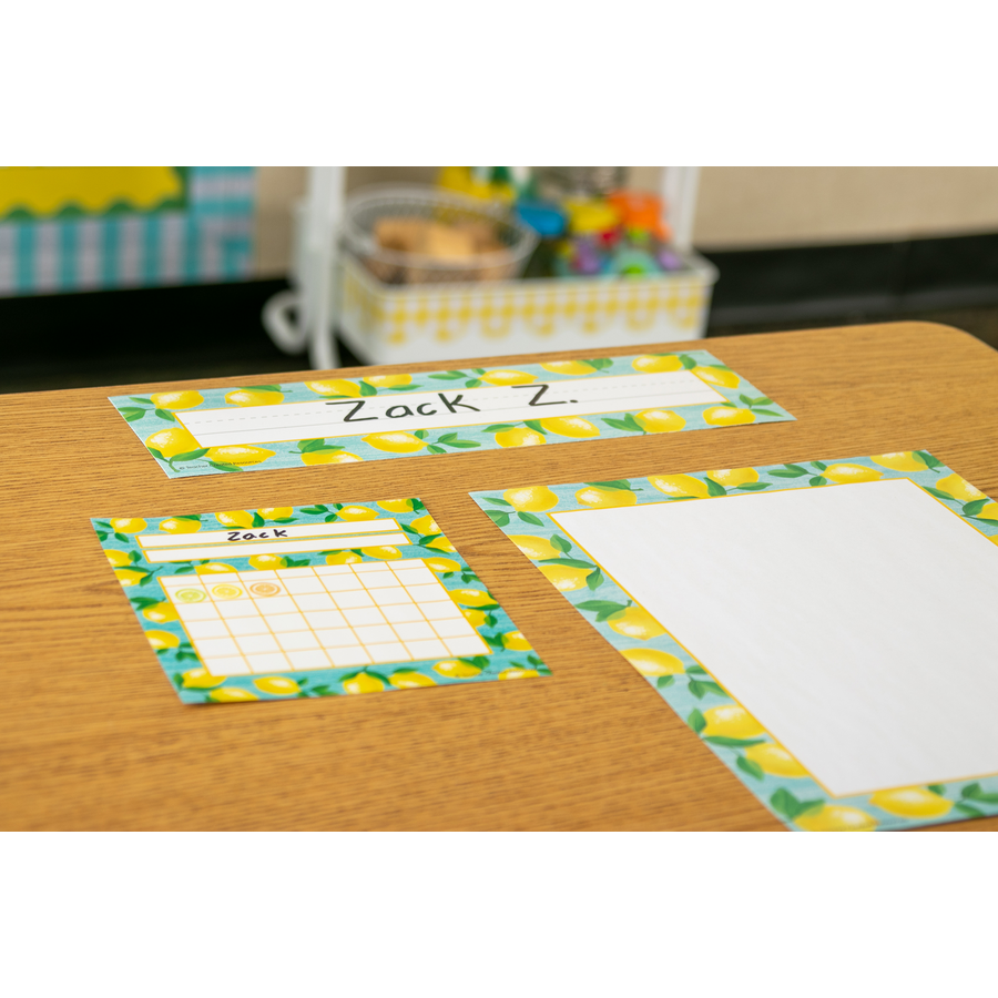Lemon Zest Incentive Charts - TCR8486 | Teacher Created Resources