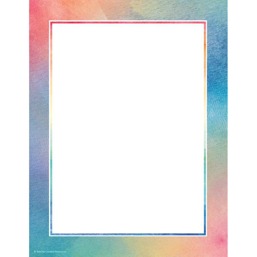 Watercolor Computer Paper - TCR8967 | Teacher Created Resources