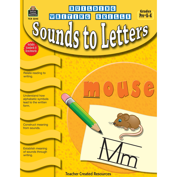 Building Writing Skills: Sounds to Letters - TCR3245 | Teacher Created ...