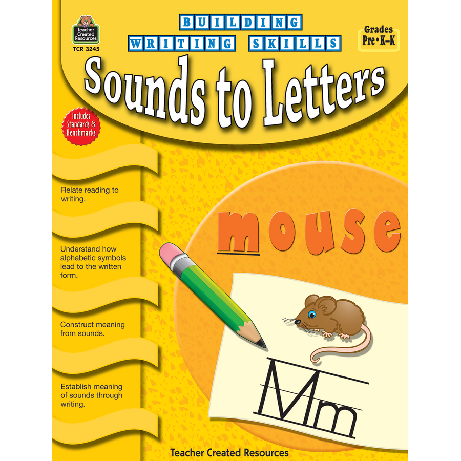 Building Writing Skills: Sounds to Letters - TCR3245 | Teacher Created ...