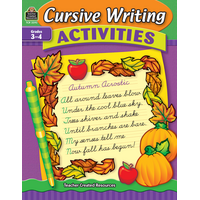 Cursive Writing Activities - TCR3592 | Teacher Created Resources