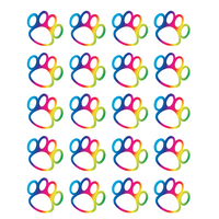 Rainbow Paw Prints Stickers - TCR5392 | Teacher Created Resources