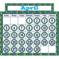 Peacock Calendar Bulletin Board Display Set - TCR5409 | Teacher Created ...
